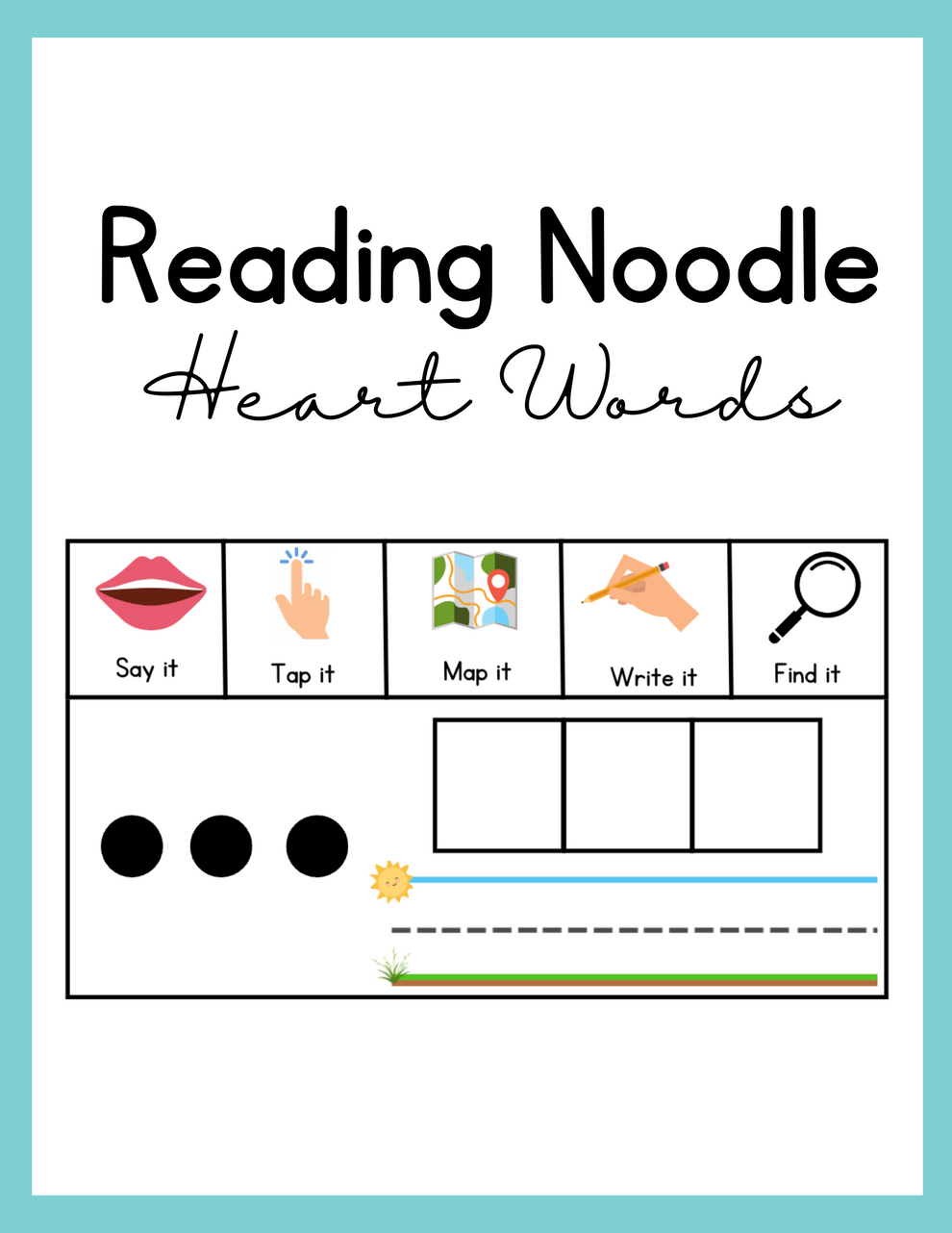 Heart Words Freebie – Reading Noodle